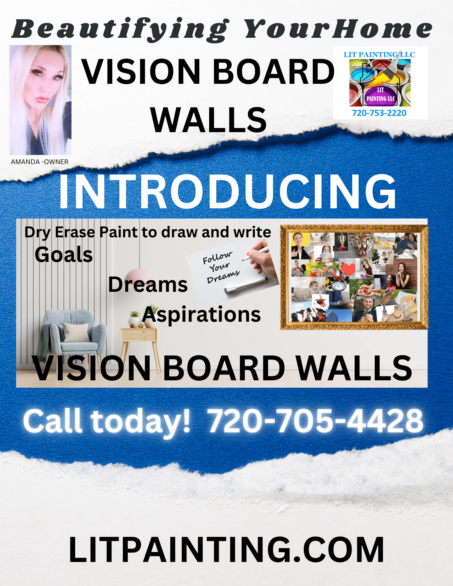 Vision Board Walls - Lit Painting, LLC